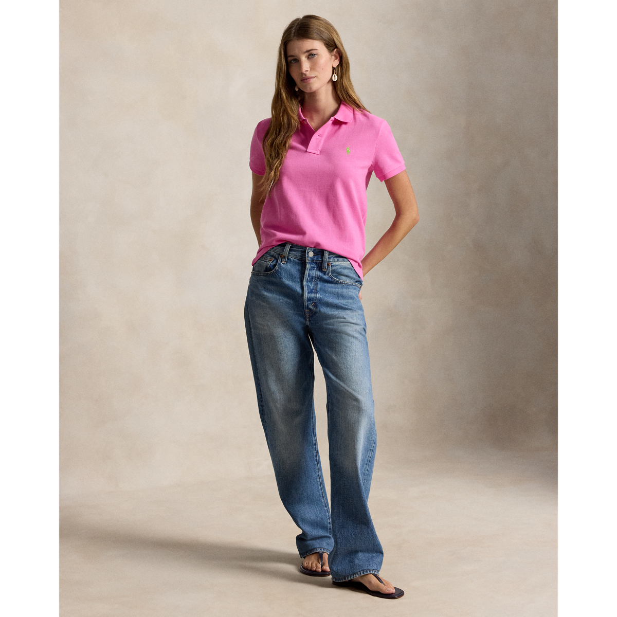 RALPH LAUREN Ralph Lauren Classic Fit Cotton Mesh Polo Shirt